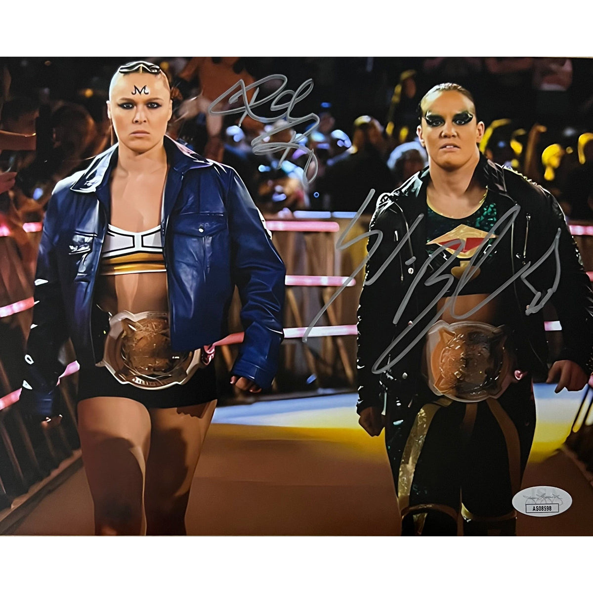 Ronda Rousey & Shayna Baszler Promo - Duel JSA Autographed — Highspots UK