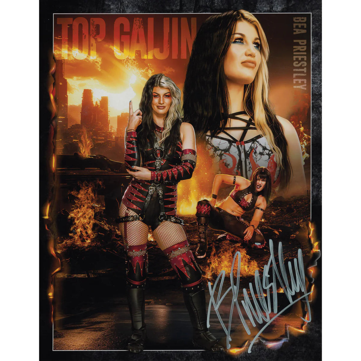 Bea Priestley AsylumGFX MEATLLIC 11 x 14 Poster - AUTOGRAPHED ...