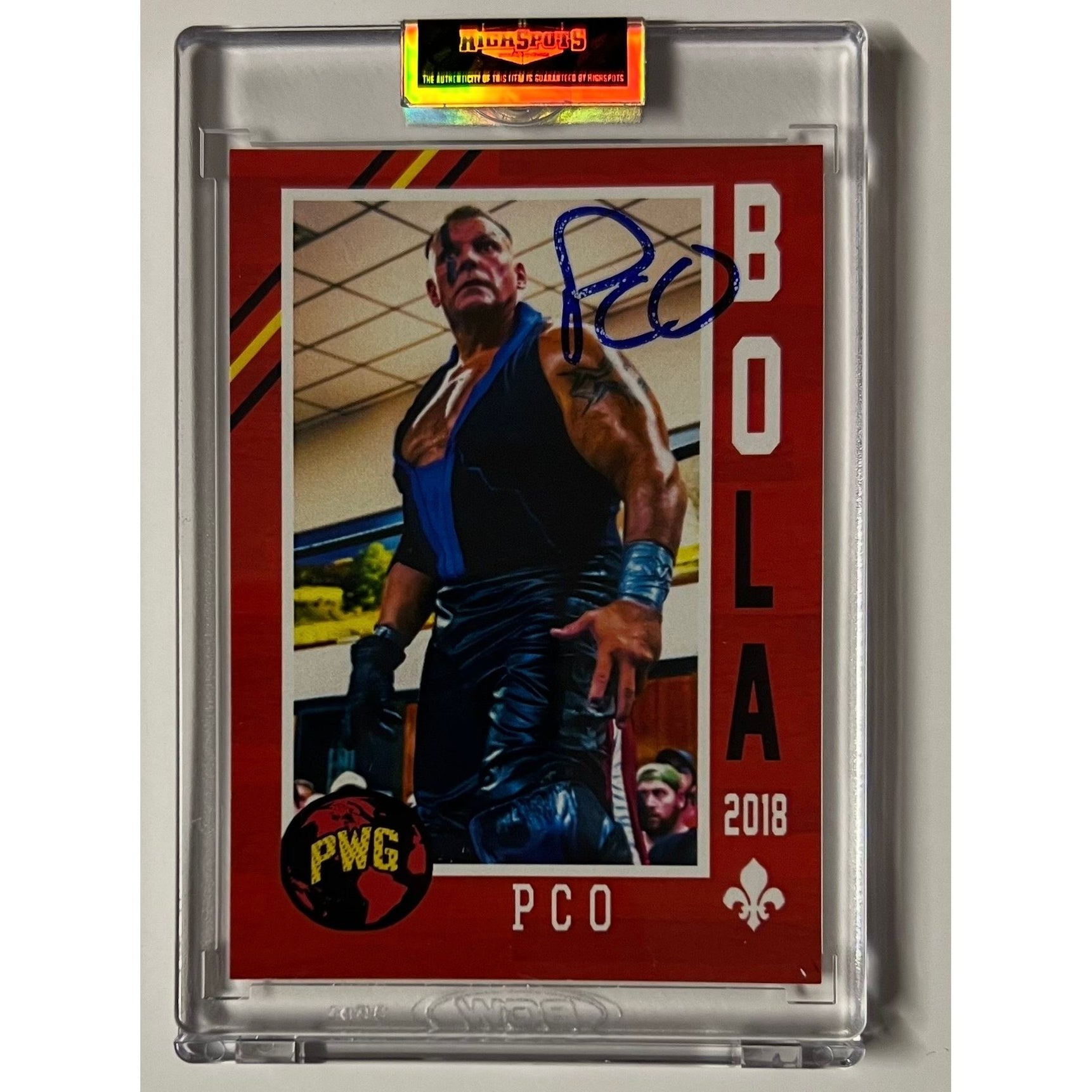 PCO - Official PWG Bola 2018 Trading Card - Autographed — Highspots UK