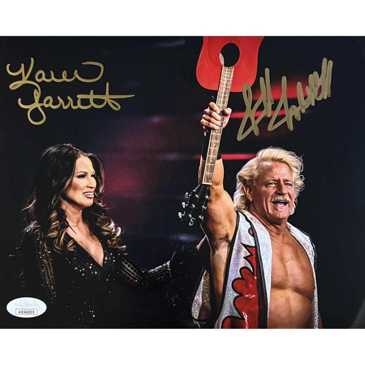 Jeff and Karen Jarrett 8x10 Promo - Dual JSA Autographed — Highspots UK