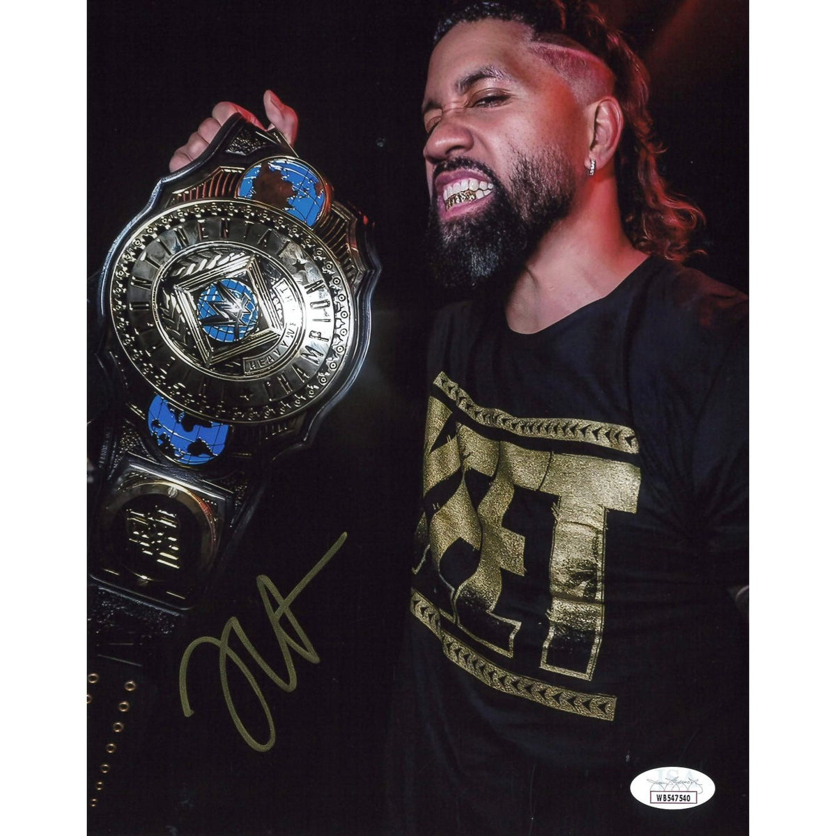 Jey Uso IC Belt 8 x 10 Promo - JSA Autographed — Highspots UK