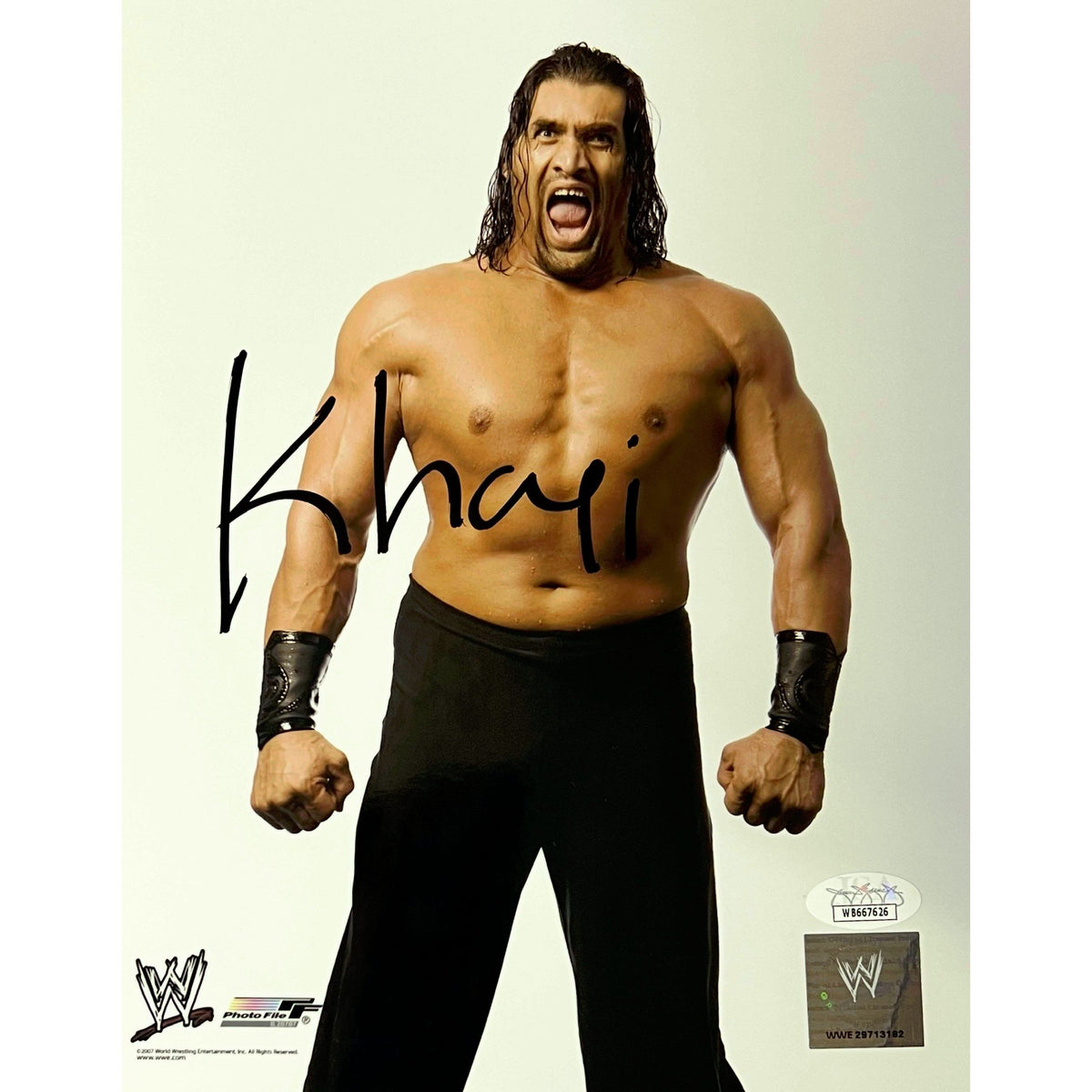 The Great Khali 8x10 Promo PF - JSA Autographed — Highspots UK