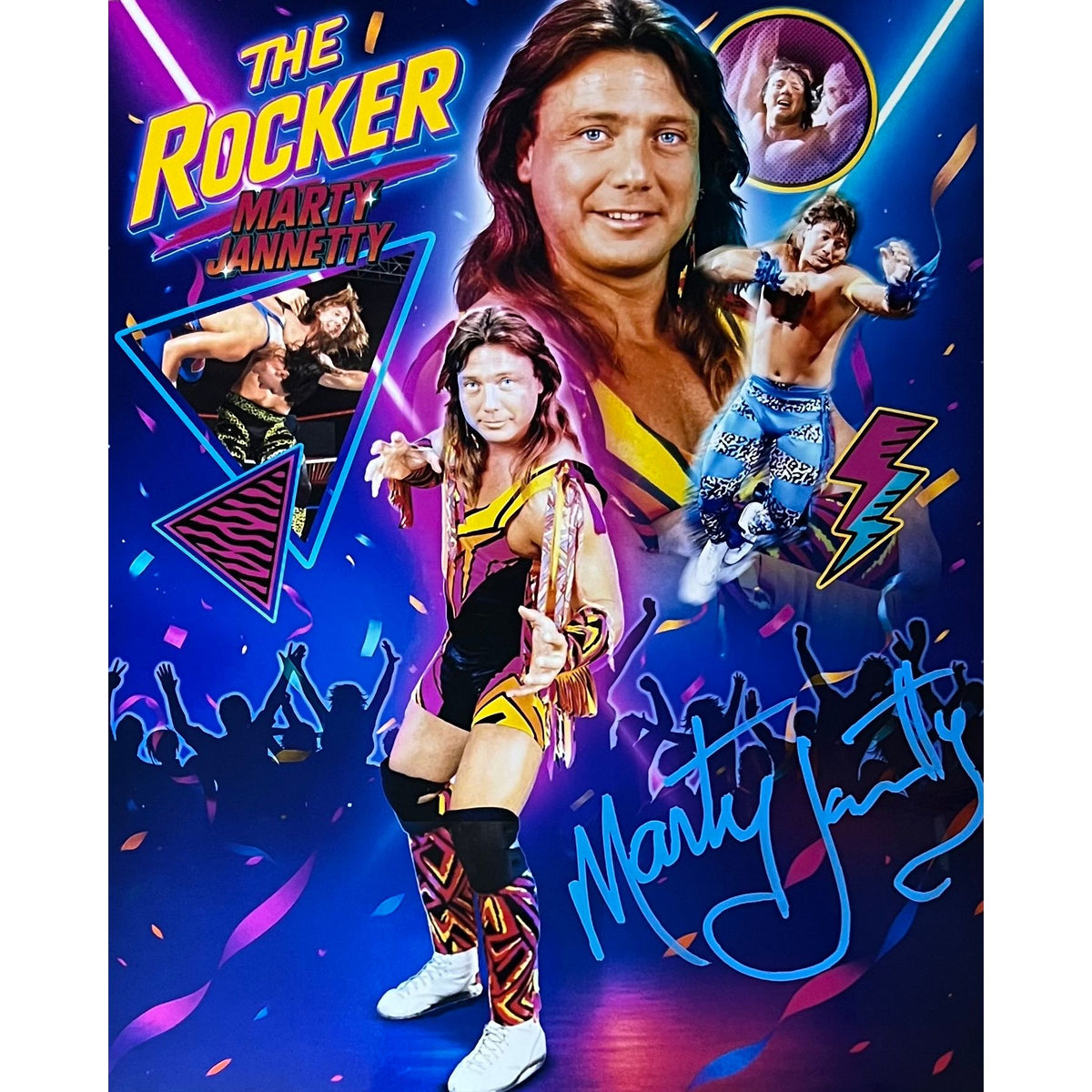 Marty Jannetty AsylumGFX Metallic 8x10 Promo - Autographed — Highspots UK