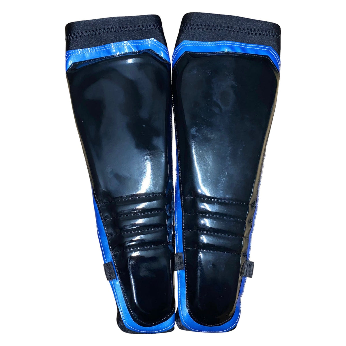 Black and Blue Patent on Black Kickpads — Highspots UK