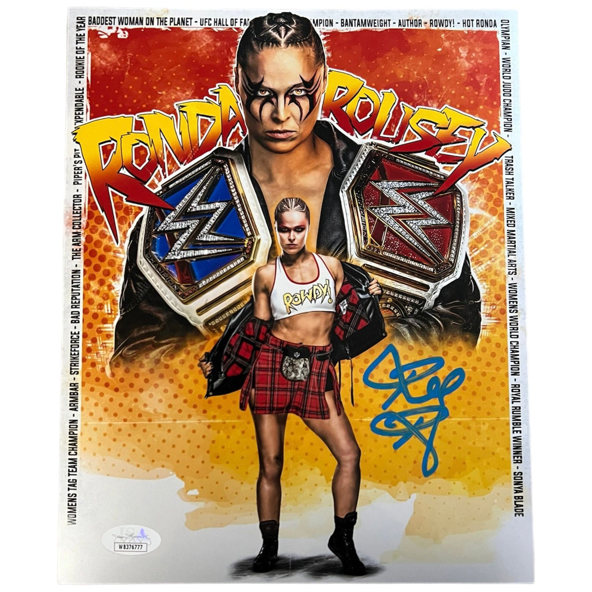 Ronda Rousey 8x10 Metallic Promo - JSA Autographed — Highspots UK