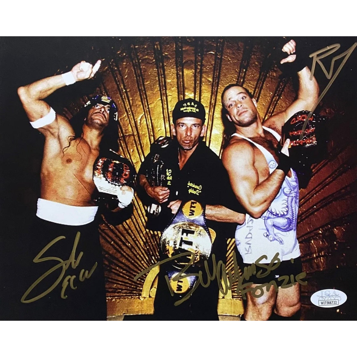 Rob Van Dam Bill Alfonso Sabu Tri Signed PROMO - AUTOGRAPHED — Highspots UK