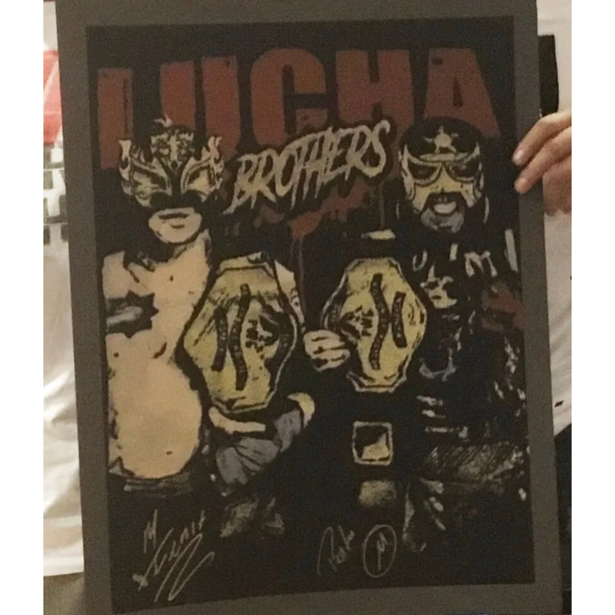 Lucha Brothers 18x24 AUTOGRAPHED Poster — Highspots UK