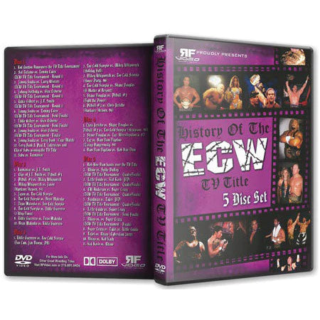 History of the ECW TV Title 5 DVD-R Set — Highspots UK